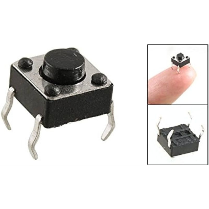 TOMBOL Tac Switch 4 pin 5 mm Chinese Switch 6x6x5 Chinese tv Switch ...