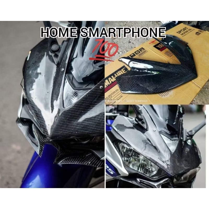 Yamaha R25 v1 Carbon Kevlar Headlamp Cover | Shopee Malaysia