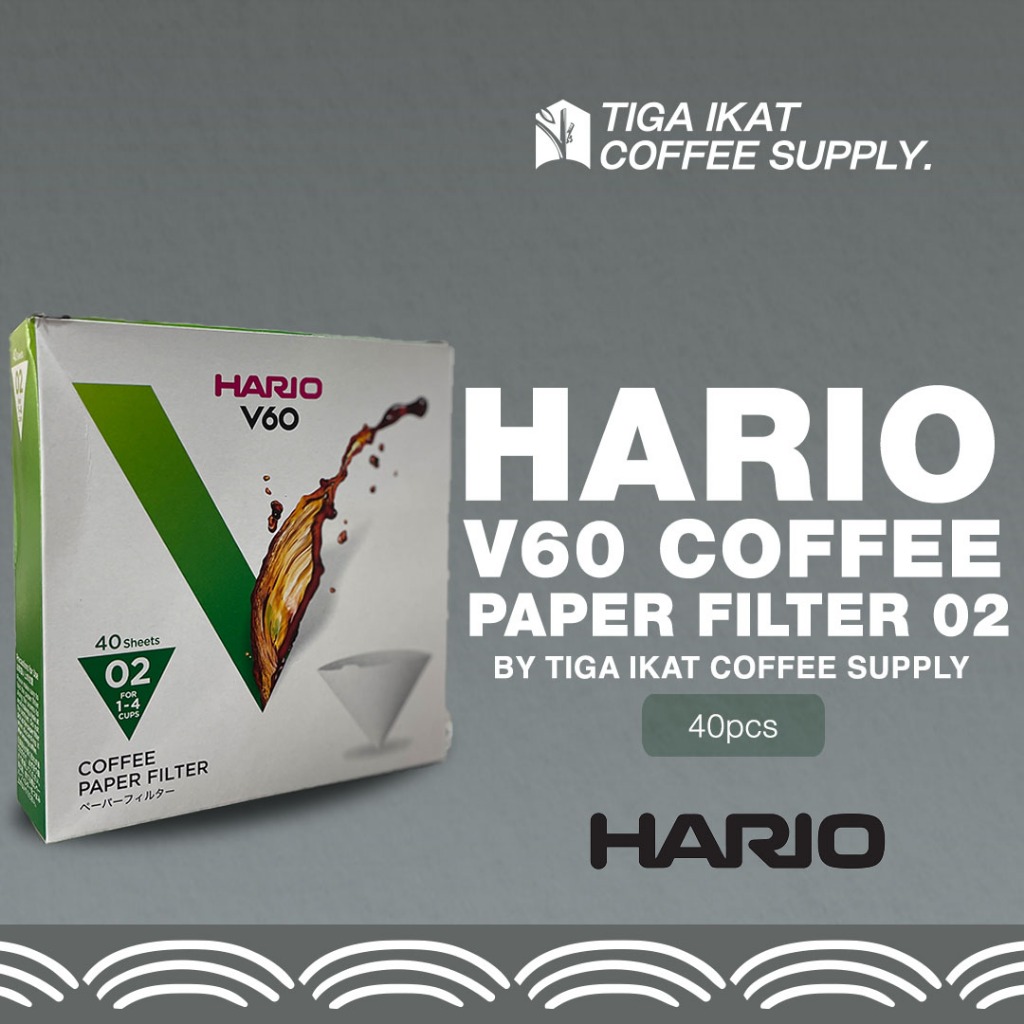 Paper Filter Hario V60 V02 VCF-02-100W - WHITE Contents 100 Sheets ...