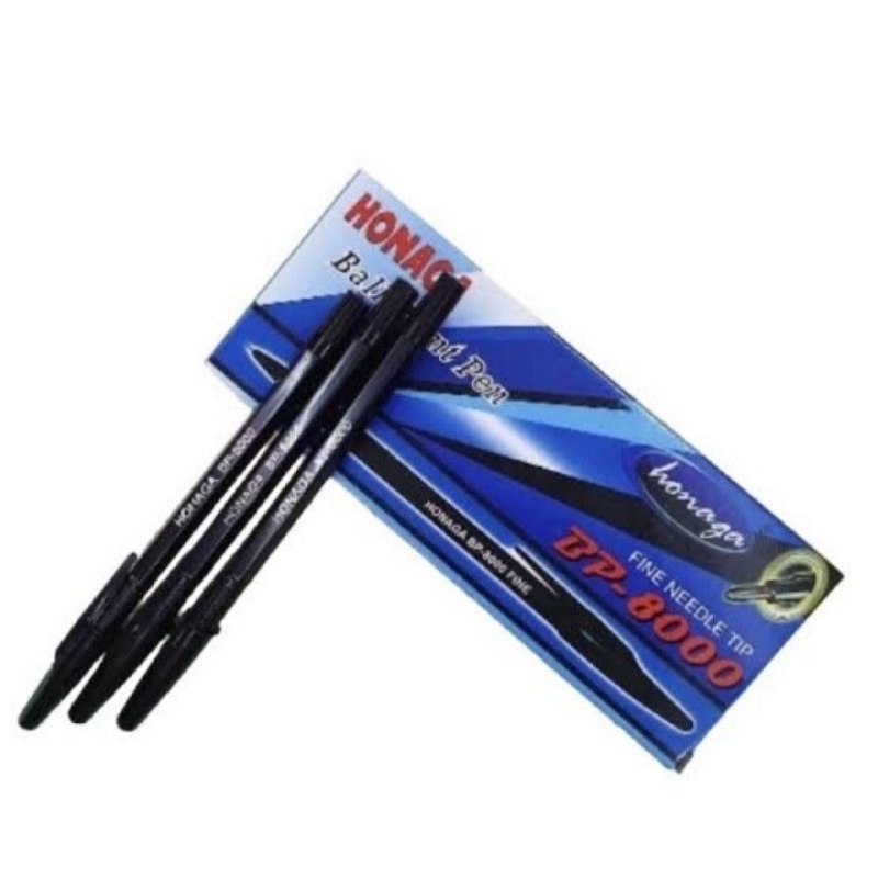 BLACK HONAGA PEN CONTAINS 12 PCS | Shopee Malaysia