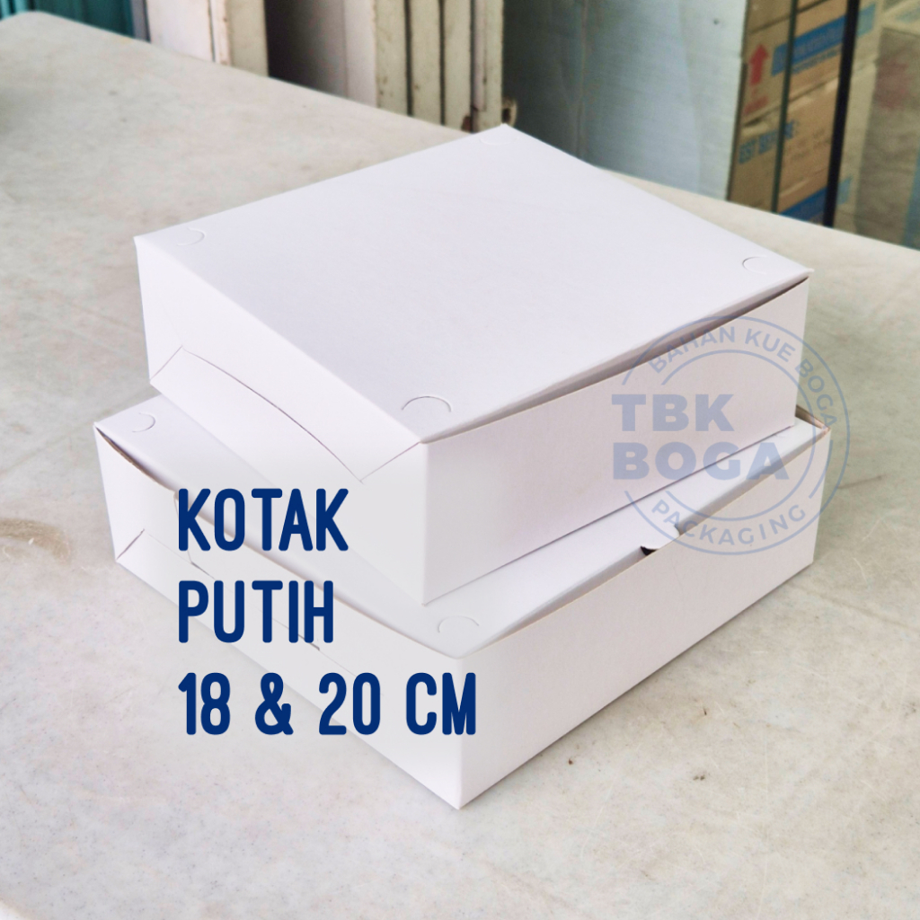 PUTIH Compound Duplex Box (18, 20 cm) White Snack Without Lamination ...
