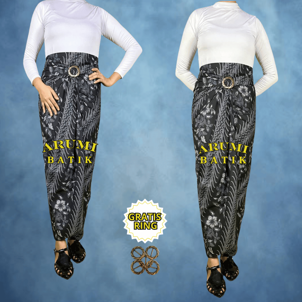 Arumi batik modern songket batik wrap skirt graduation bottom instant ...