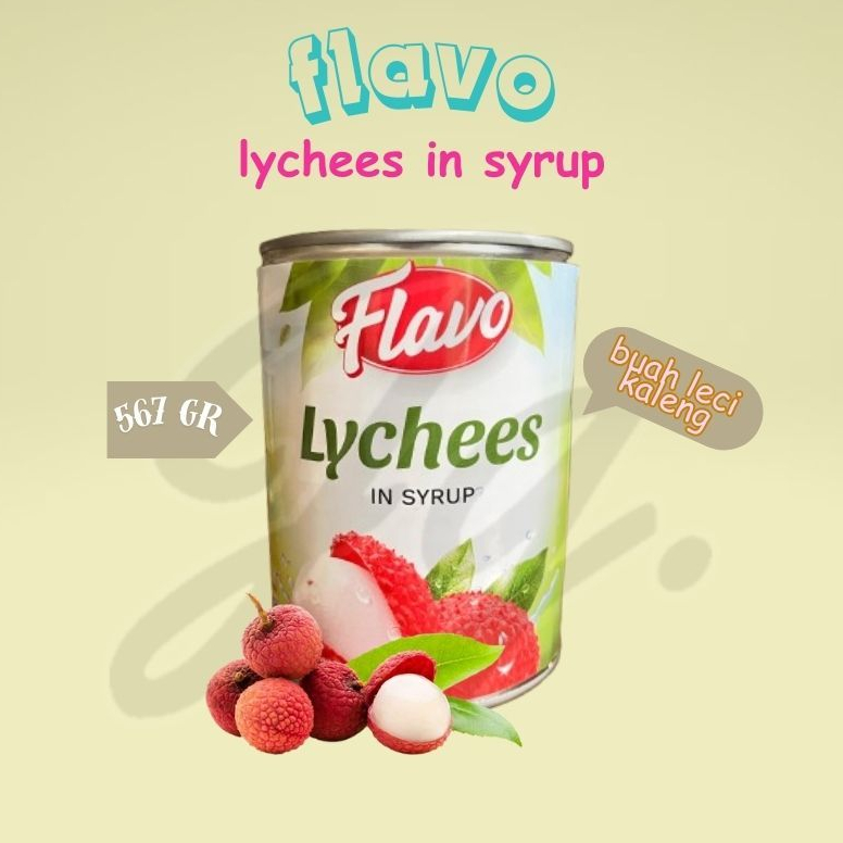 Flavo LYCHEES IN SYRUP 567 G | Lychee CHANNEL | Canned LECI FRUIT 567 ...