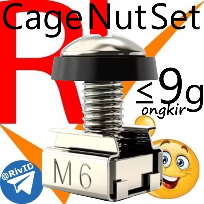 Cage Nut Bolt Rack Mount Bolt Nut CageNut Rack Server Cage Nuts ...