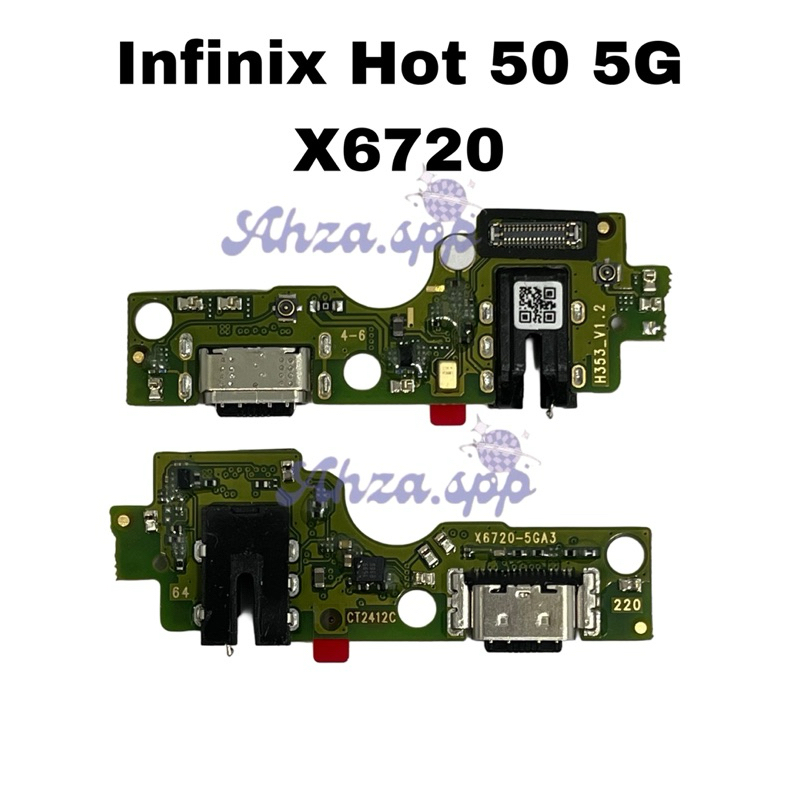 Casing Board / Cas Pcb / Cas Connector Infinix Hot 50 5G X6720 + ic ...
