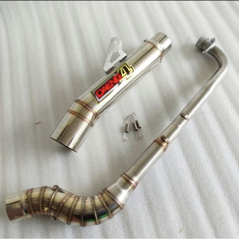 Super open canister tube type daeng sai4 pipe for xrm 110 125 wave 100 ...