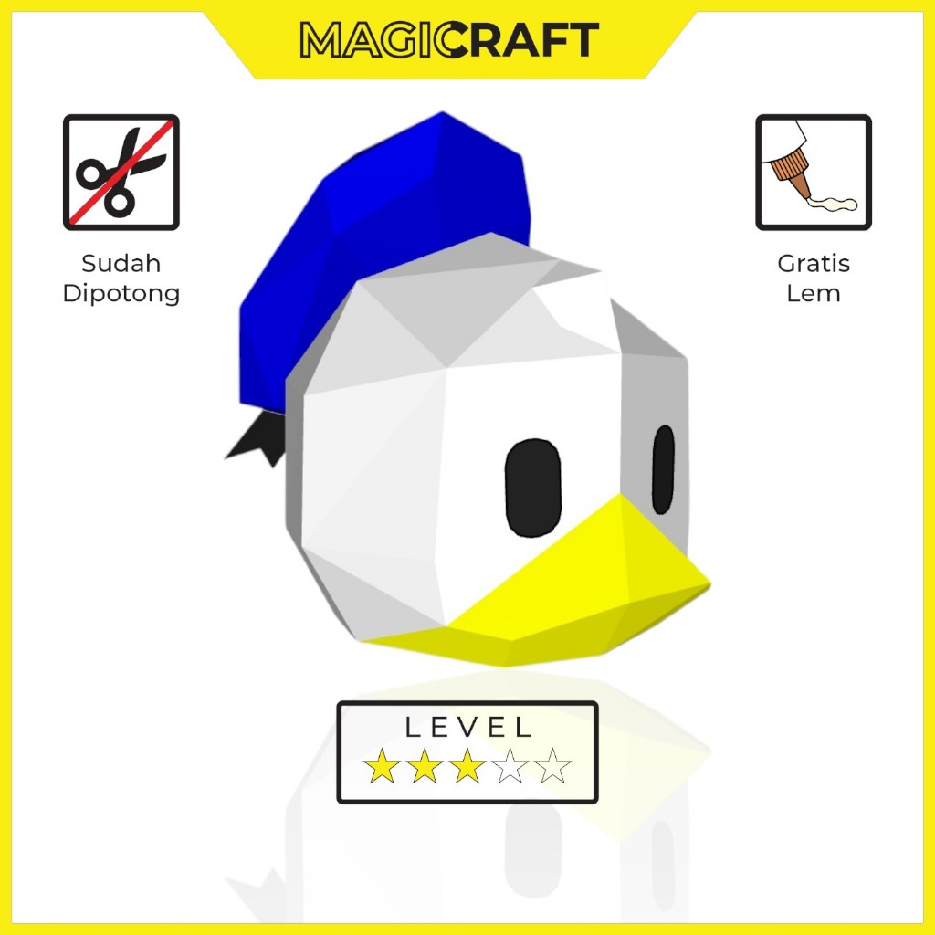 Magicraft 3D Papercraft Donald Duck Donald Duck Paper Crafts DIY ...
