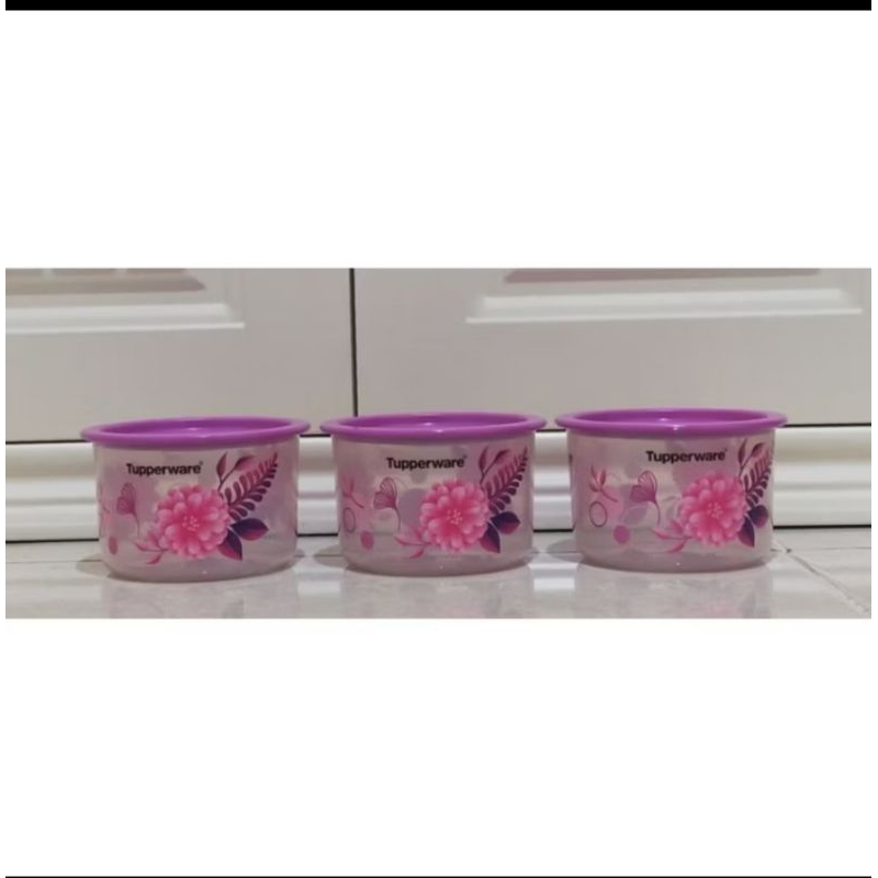 Flower canister set tupperware 600 Ml contains 3 / tupperware jar set ...
