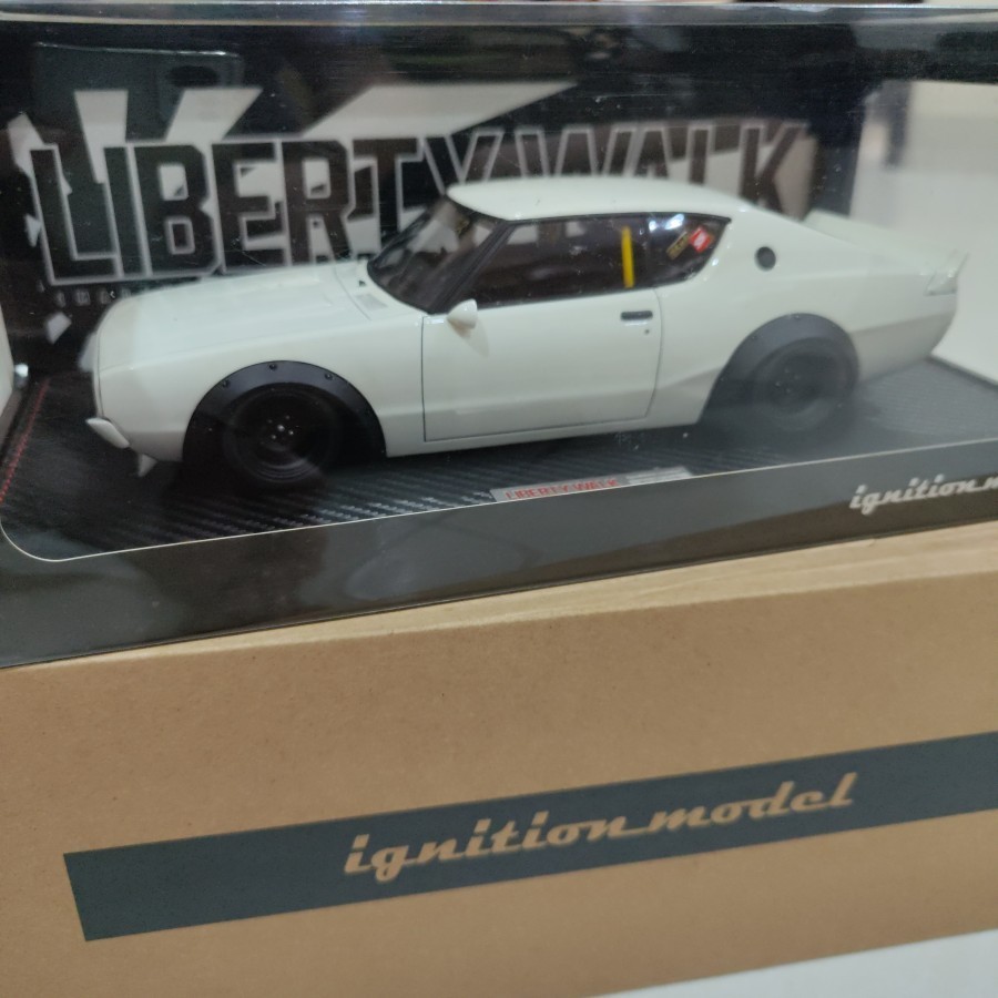 Ignition Model 1:18 Liberty Walk KPGC 110 Kenmery LB Works White ...