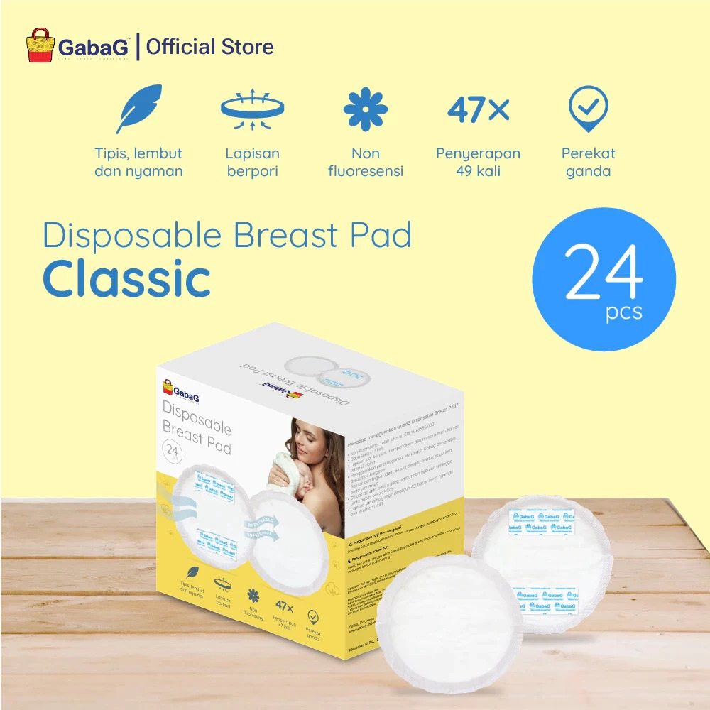Gabag BREAST PAD CLASSIC THIN & SOFT BREAST Milk Booster for ...