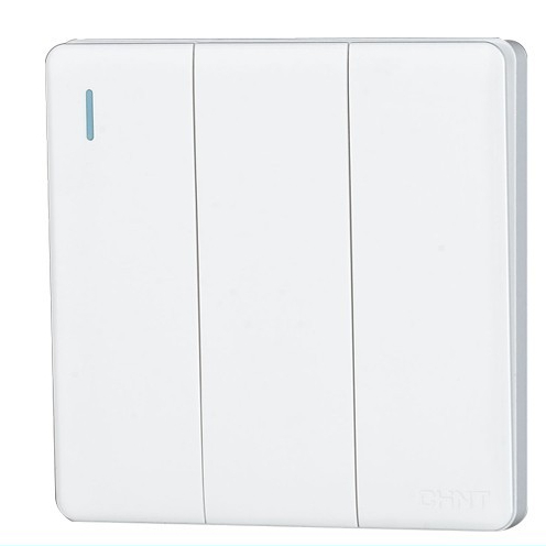New2n CHINT Switch - N00500 3 Gang 1 Way Switch 10A 250V | Shopee Malaysia