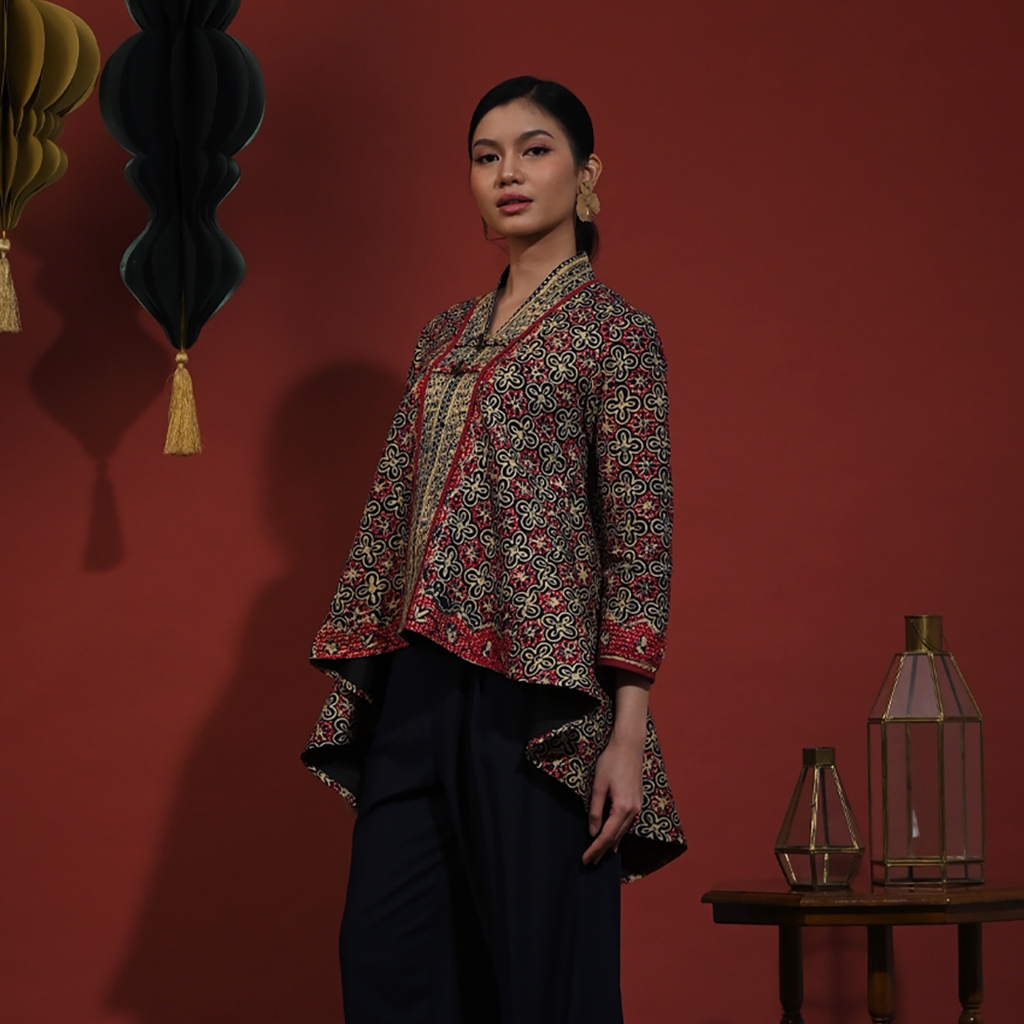 Nona RARA - Olla Sembagi Rayya T3934, modern women's batik blouse work ...