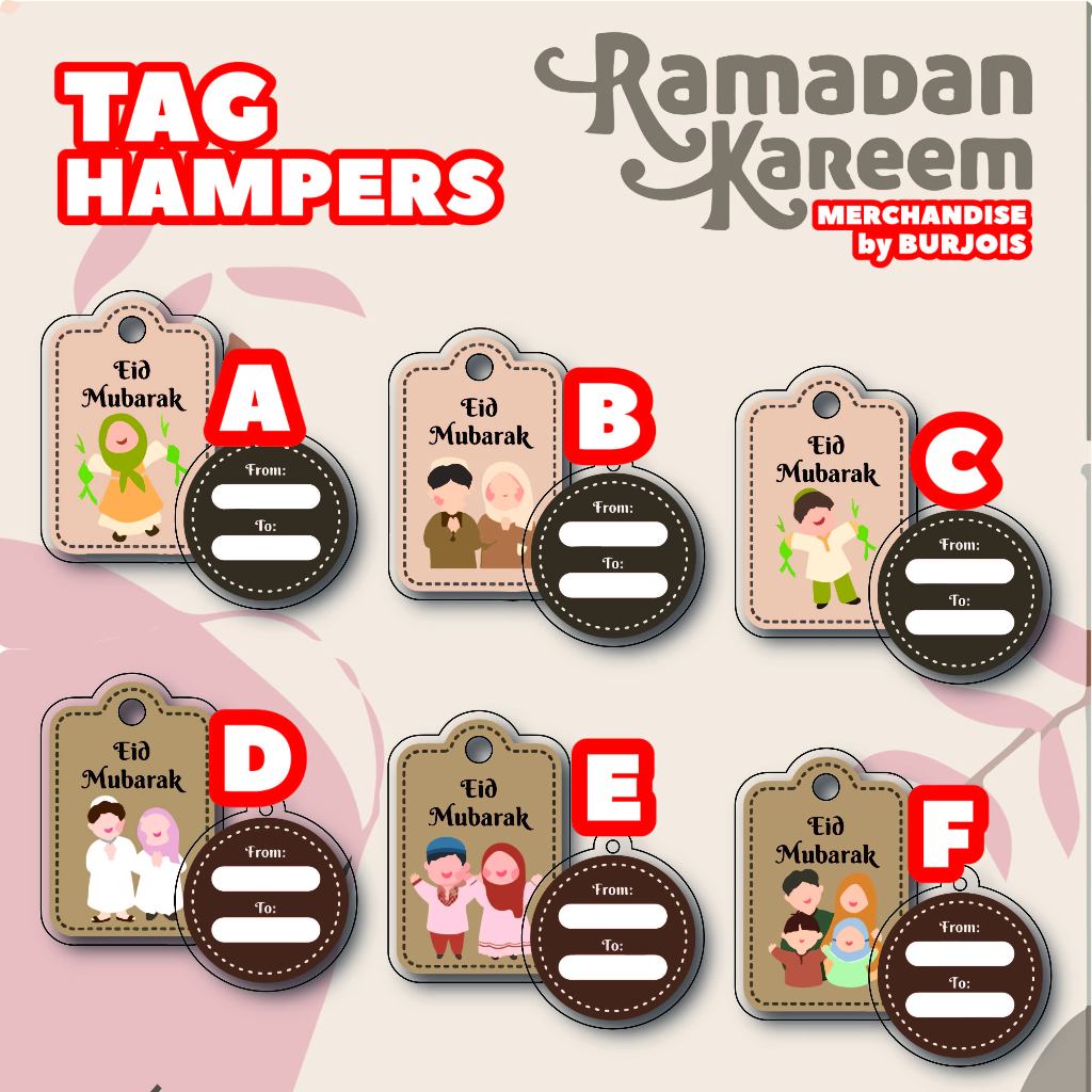 Ramadhan Hampers Custom Names / Tags of Cute Muslim Muslimah Name ...