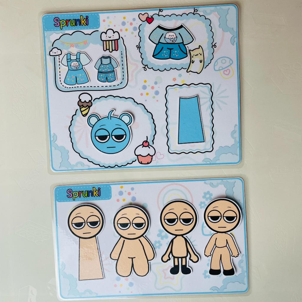 Paper Doll Sprunki Children's Educational Toy Ready to Play | Shopee ...