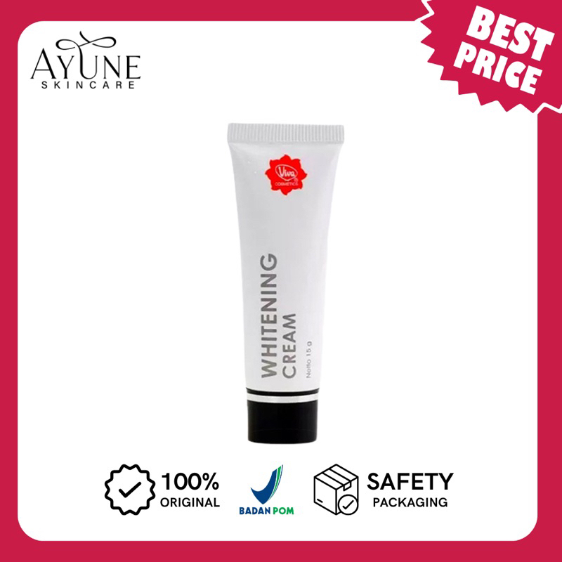 HITAM Viva COSMETICS WHITENING CREAM 15gr Brightens the skin, disguises ...