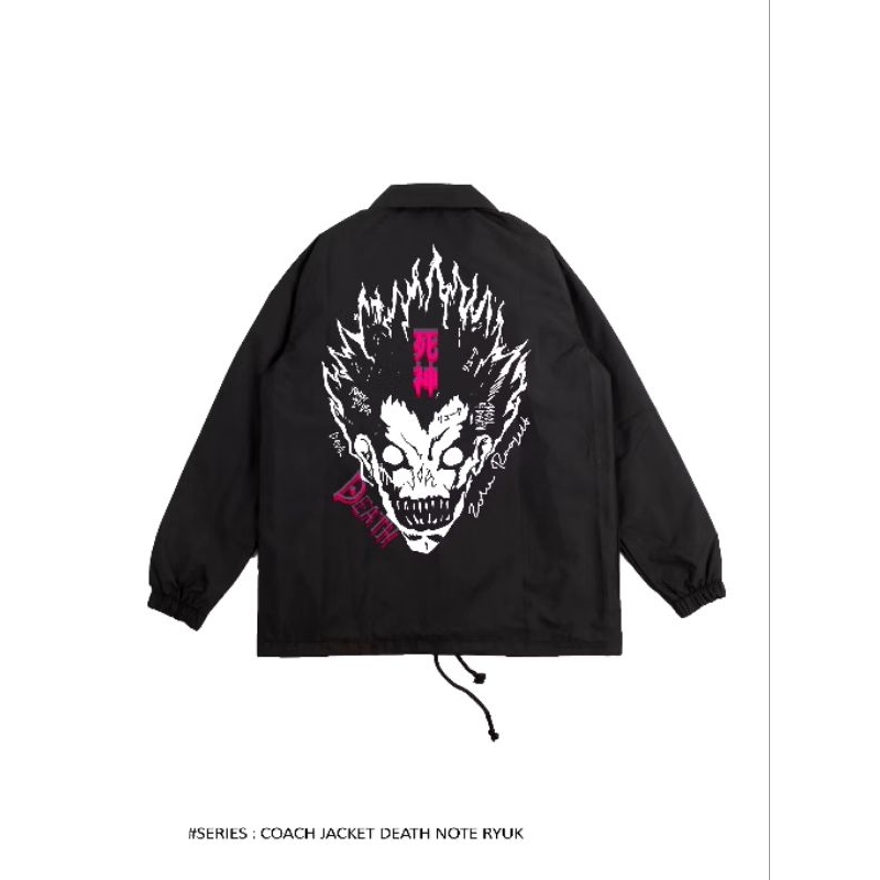 Anime Death Note Ryuk Shinigami Coach Jacket / Windbreaker Coach Jacket ...