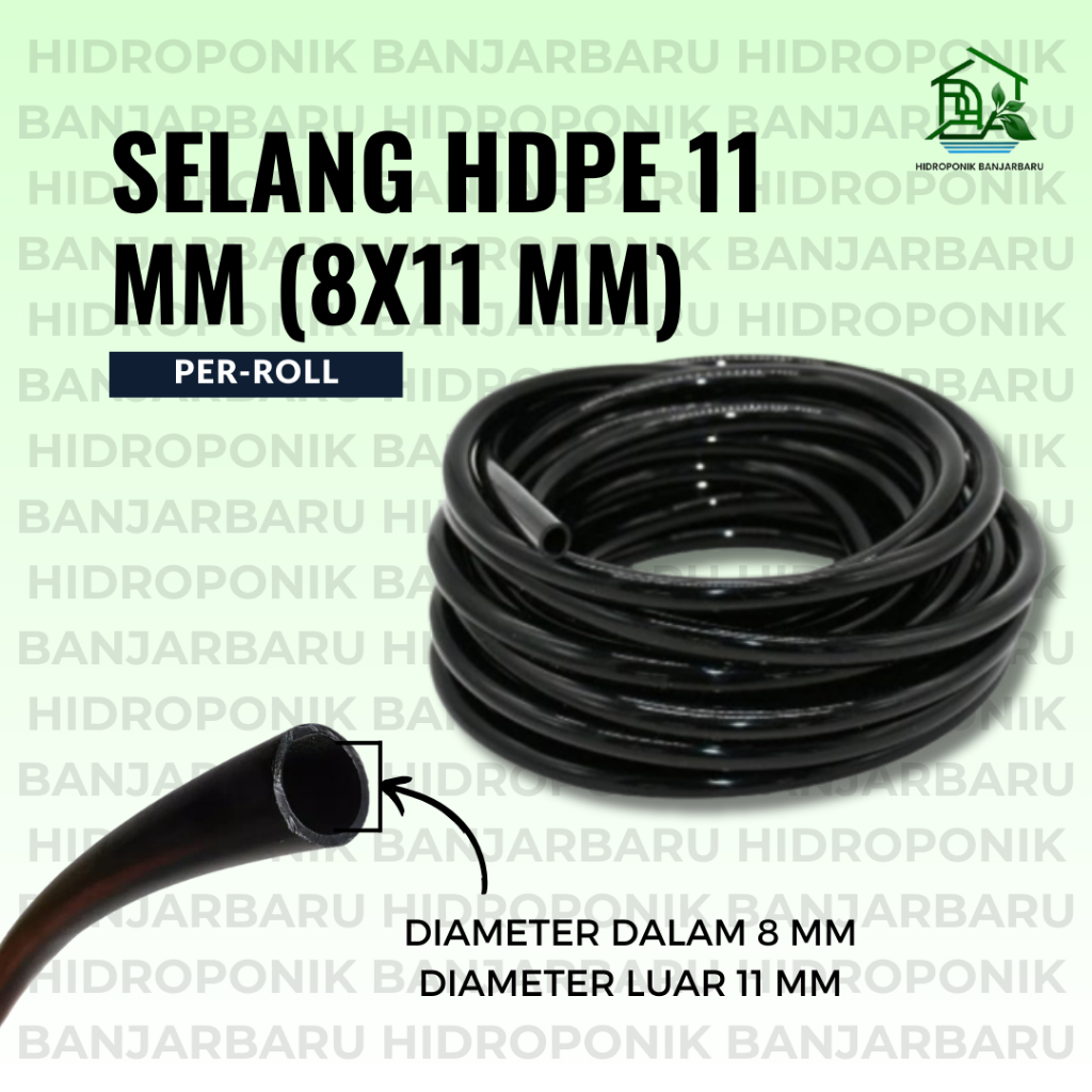 PER ROLL PE HOSE 11MM (8x1 MM) PE HOSE FOR IRRIGATION DROPS SYSTEM NFT ...