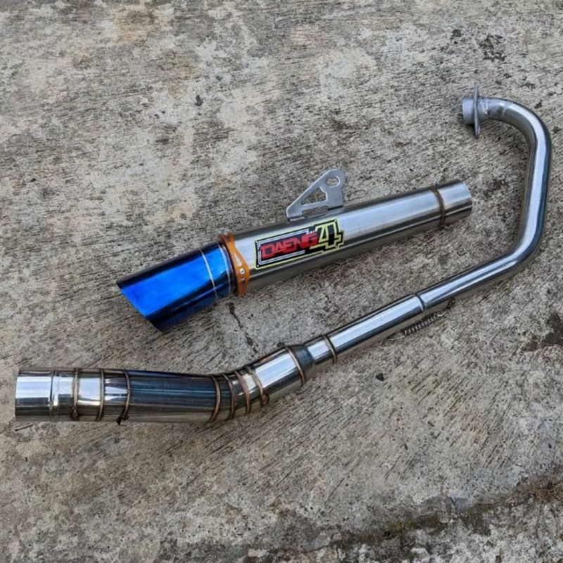 Daeng sai4 Conical open spec exhaust 1set pipe skygo 125 150 175 rusi ...