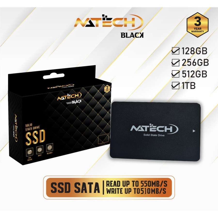 Ssd 512GB / SSD SATA 512GB / SSD NATECH BLACK 512GB SATA III 2.5" 6GB/S ...