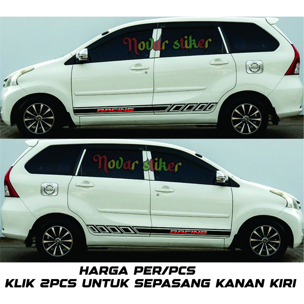Xenia car sticker list racing sticker daihatsu xenia x deluxe | Shopee ...
