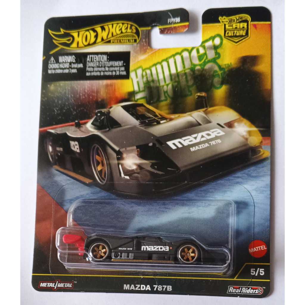 Hot Wheels - Mazda 787B Black Hammer Drop Car Culture Hotwheels Premium ...
