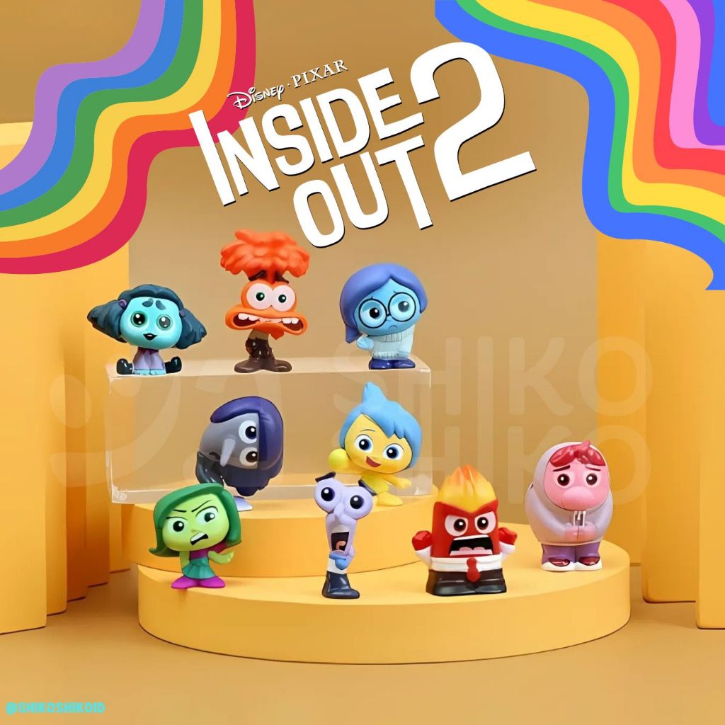 Fgcino Figure Chibi Inside Out Action Figure Anxiety Envy Ennui Joy ...
