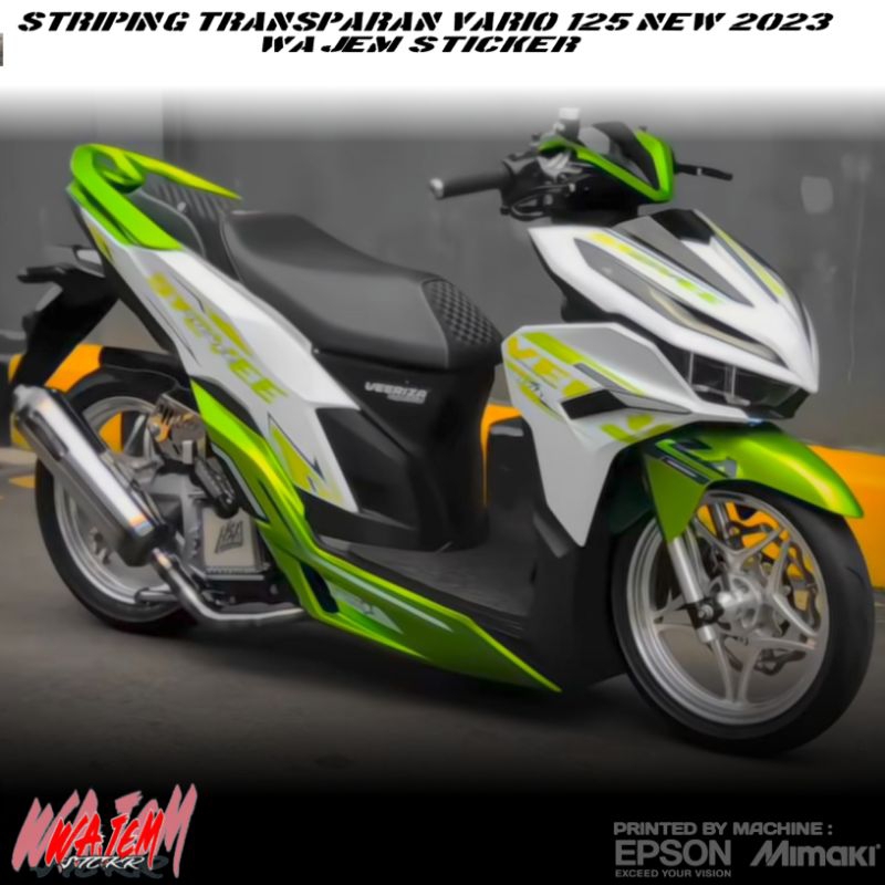 Striping TRANSPARENT STICKER VARIO 125 NEW 2023 GEN 2 VARIO V3 CLICK ...