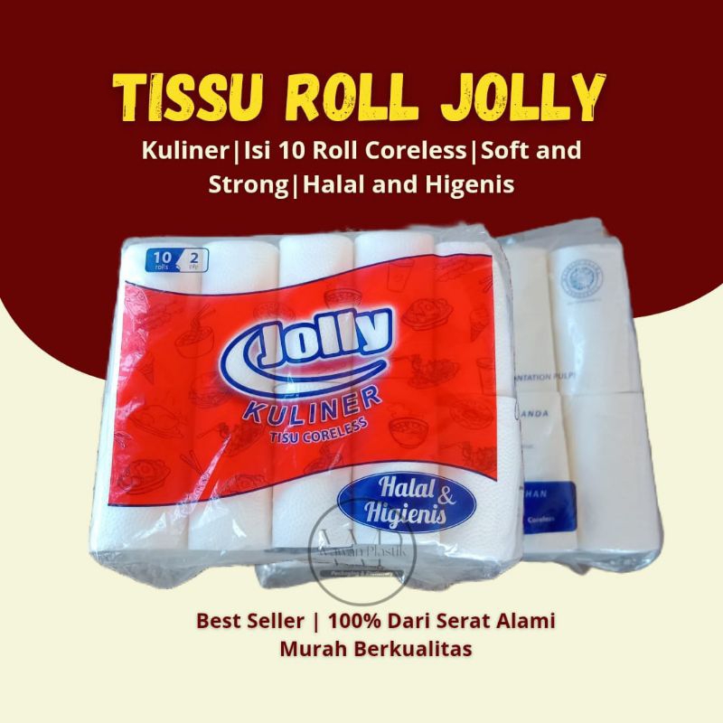 Jolly Roll Tissue contains 10 Rolls / Jolly Culinary Tissue contains 10 ...