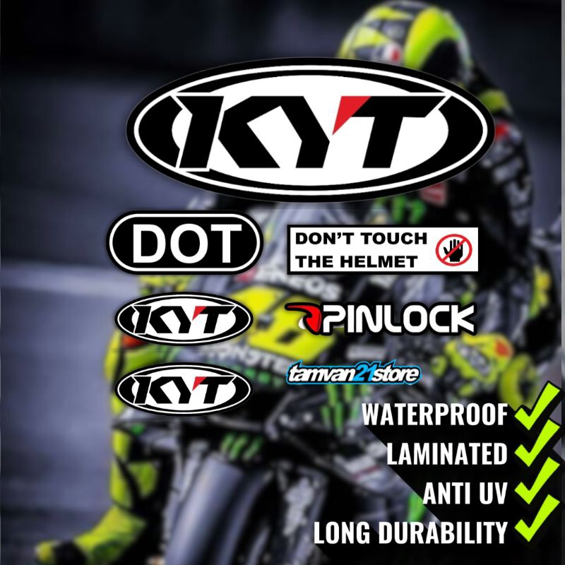 Kyt HELMET STICKER (KYT, DOT, PINLOCK) | Shopee Malaysia