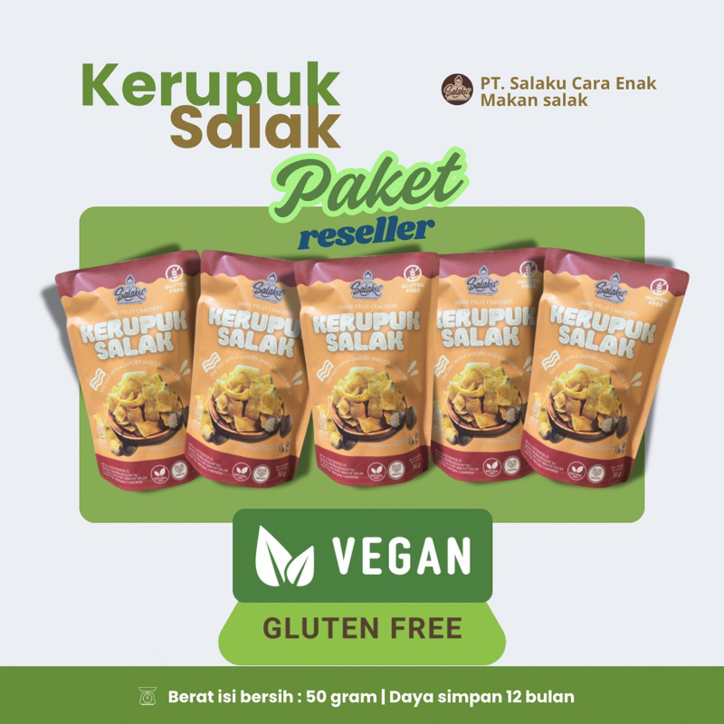 Original SALAKU Salak Crackers Reseller Package Contains 5 | Shopee ...