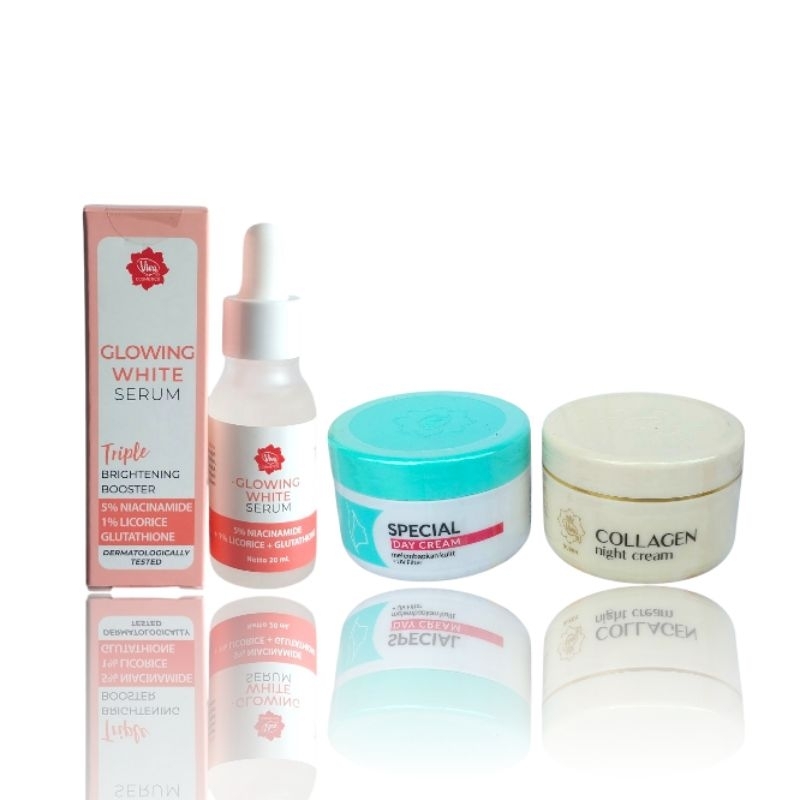 Viva 3 in 1 Day & night Cream Facial Care Package + Viva serum 20ml ...