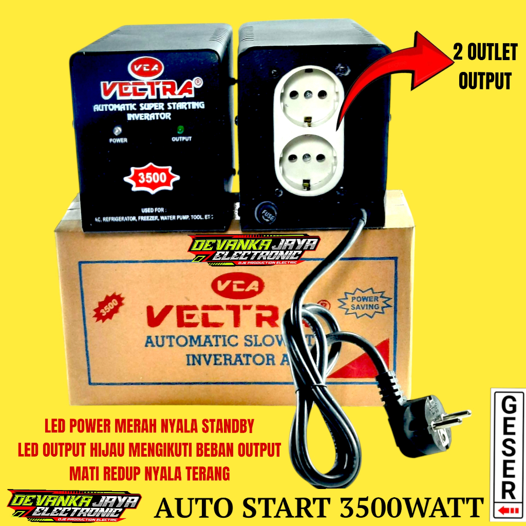 Auto Start Power starting Vectra 3500 Watt Slow Start & Soft Start ...
