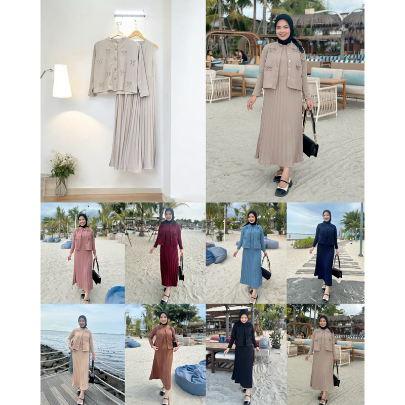 GIRLFASHIONSTORY ORIGINAL BONRY SET DRESS PLISKET | Shopee Malaysia