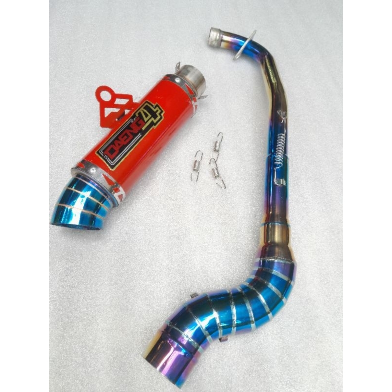 Daeng sai4 Pipe canister conical open specs exhaust Pipe for Wave 125 ...