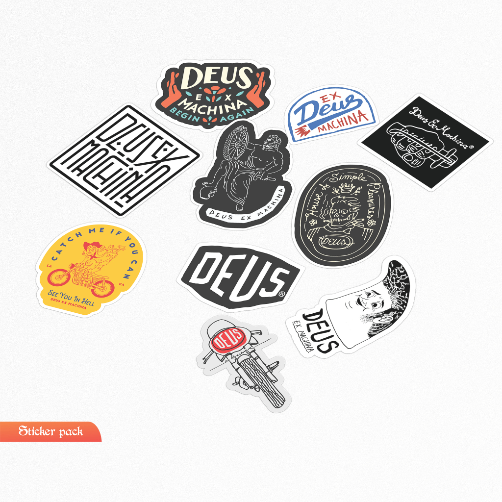 Deus Stickers Set of 3 / Sticker Pack | Shopee Malaysia
