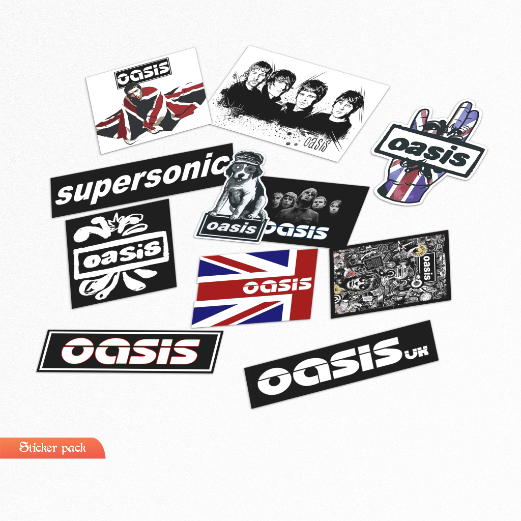 Oasis band stickers / sticker pack | Shopee Malaysia