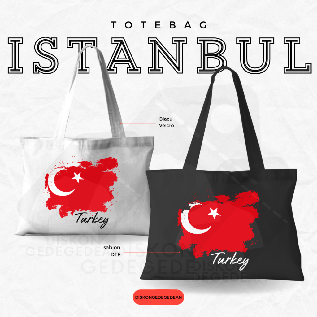 Discountgedegedean Totebag Souvenir Istanbul Turkey Bag By Turkey ...