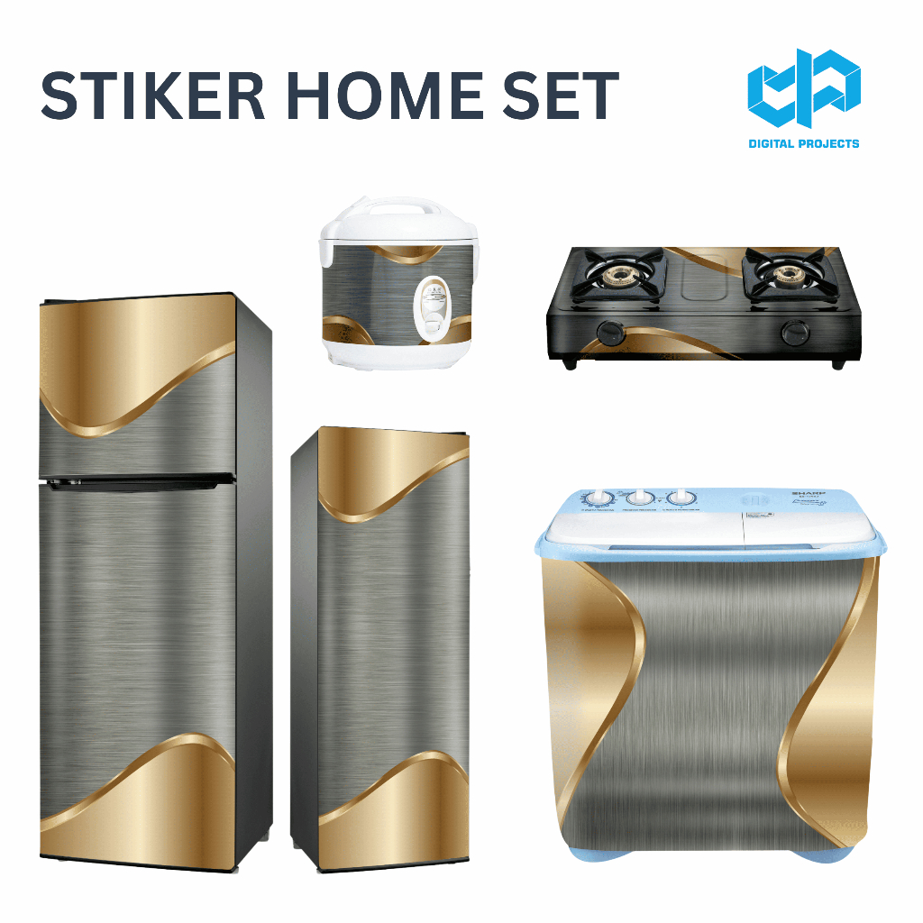 MESIN Sticker Home Set Theme Stickers for Refrigerator, Stove, Washing ...