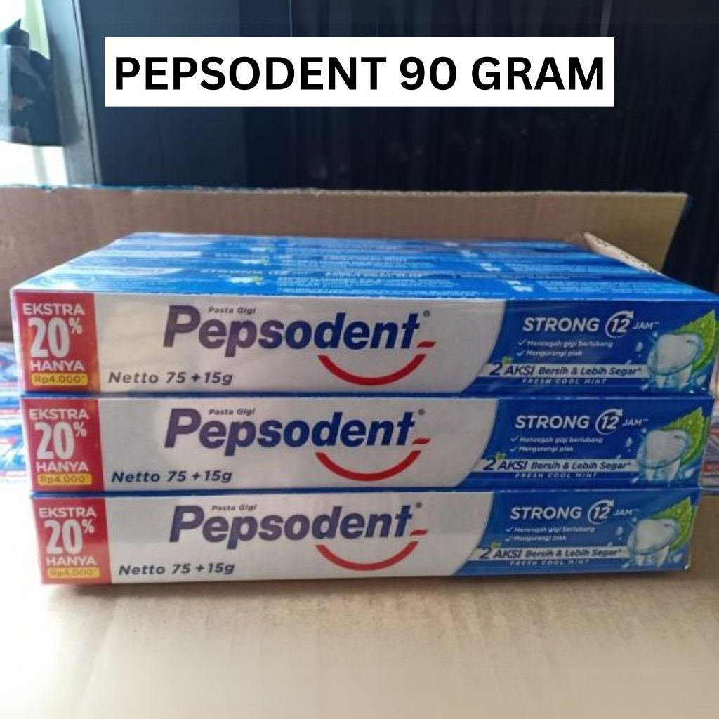 Toothpaste PEPSODENT ODOL 75 + 15 GRAM PEPSODENT ODOL 90 GRAM EXTRA 20% ...