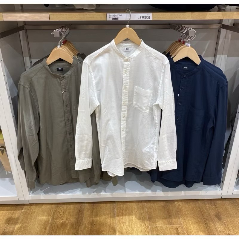 UNQL ORIGINAL LONG SLEEVE TEGAK COLLAR (SHANGHAI) | Shopee Malaysia