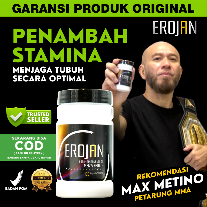 Erojan original wellous original supplement bpom contains 60 official ...