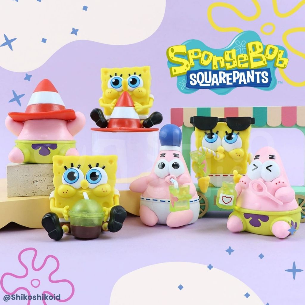 Fgcspb Figure Chibi SpongeBob Squarpants Kids Patrick Star Little Child ...