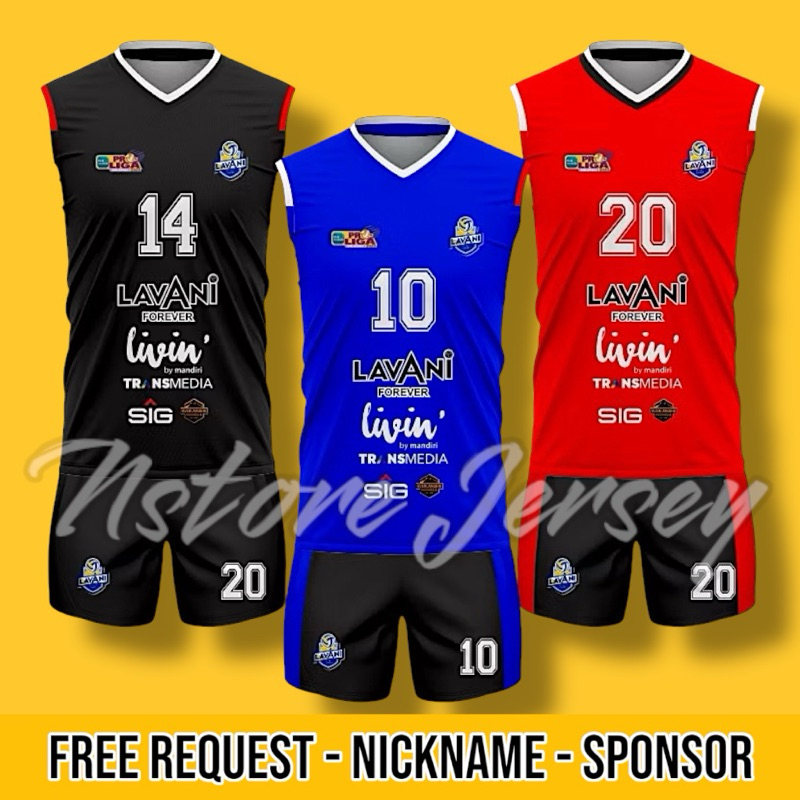 New 2025 LAVANI PROLIGA VOLLYBALL JERSEY FREE NAMSET & OWN LOGO ...