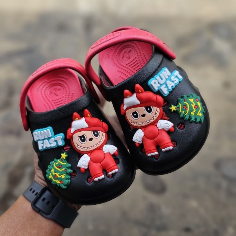 Labubu Boys' Baim Sandals Latest Character Jibbitz Labubu Frog Sandals ...