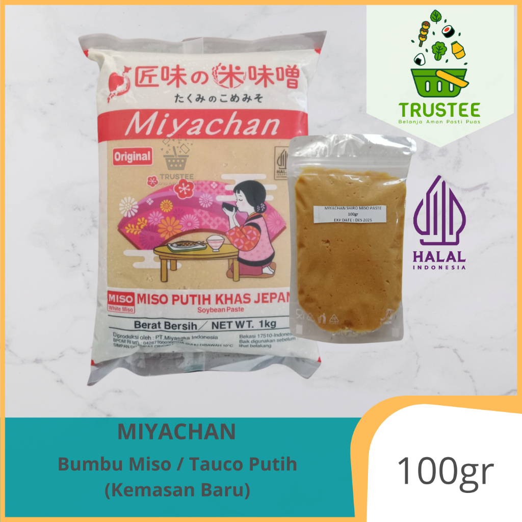 Miyachan Mikochan White Miso Paste 100g Halal Japanese Style Tauco for ...