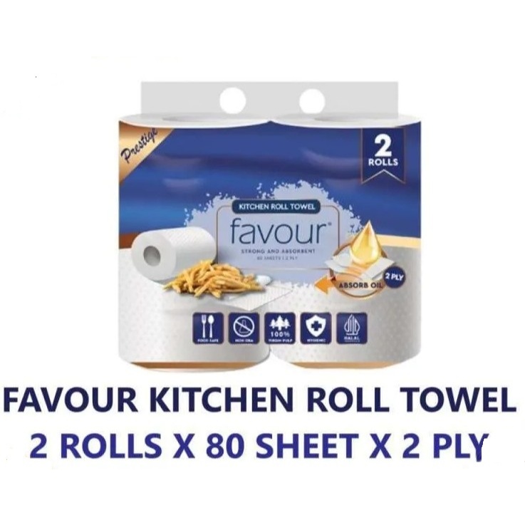 CITRA Favour Kitchen Towel Kitchen Tissue 80s x 2 rolls (Milk Extract ...