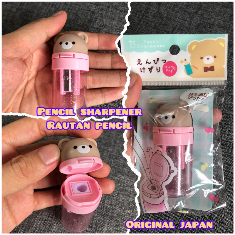 Pencil sharpener original Japanese pencil bear sharpener | Shopee Malaysia