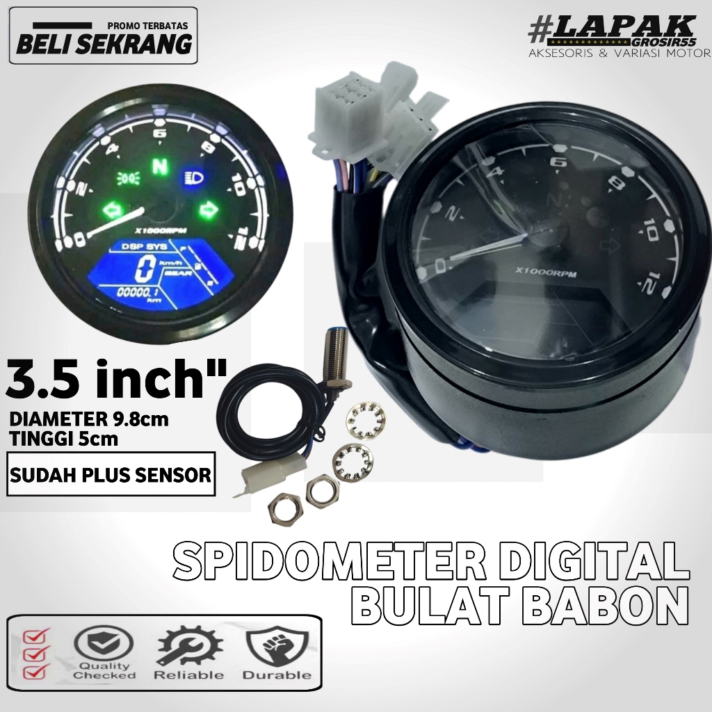 Speedo SPIDO BABON PLUS SENSOR SPEEDOMETER PIG CLASIC IMPORT JAPSTYLE ...