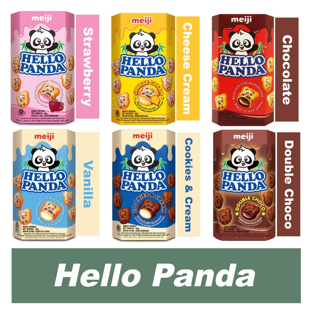 Meiji Hello Panda Biscuit Exp January 2026 HALAL | Shopee Malaysia