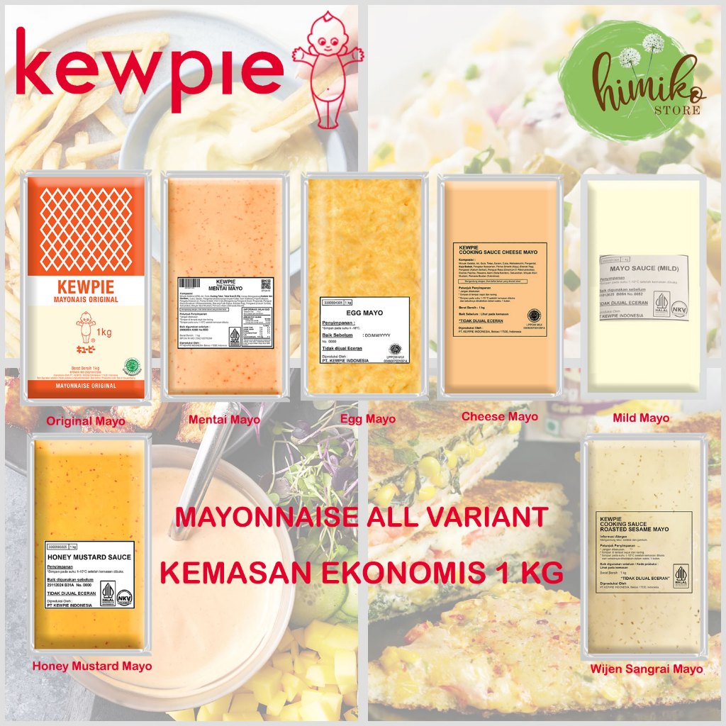 Kewpie Mayonnaise All Variants Original Flavor Cheese Egg Mentai Mayo 1 ...